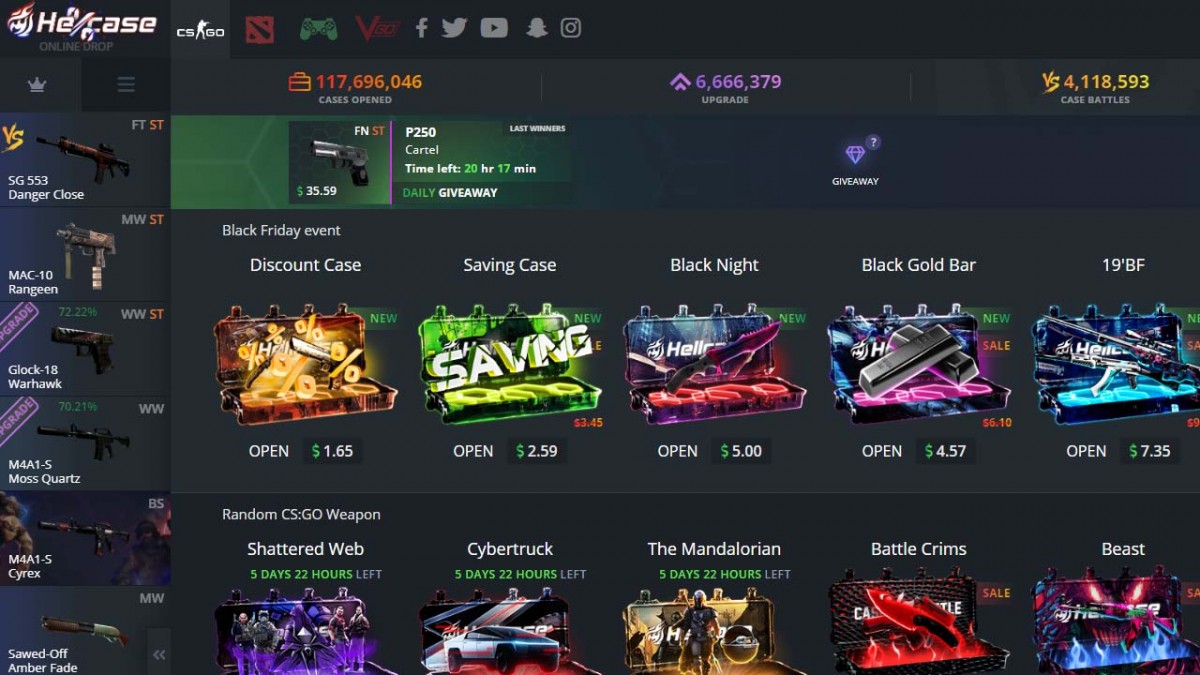 Hellcase.com Promo Code [Code: limityt] - VGO & CSGO Promo Codes